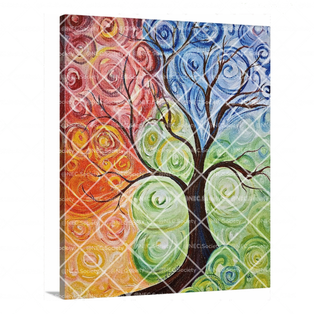 Canvas Tree of Courage Print, 16 x 20" - NEC Society